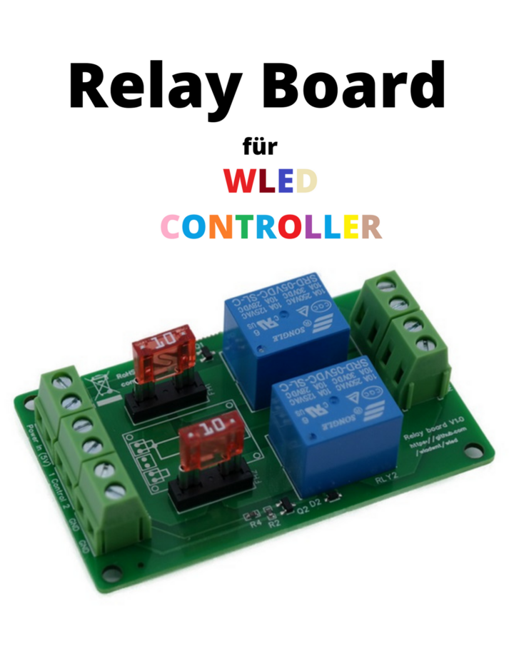 5v Relay Board für WLED Controller – wled.shop